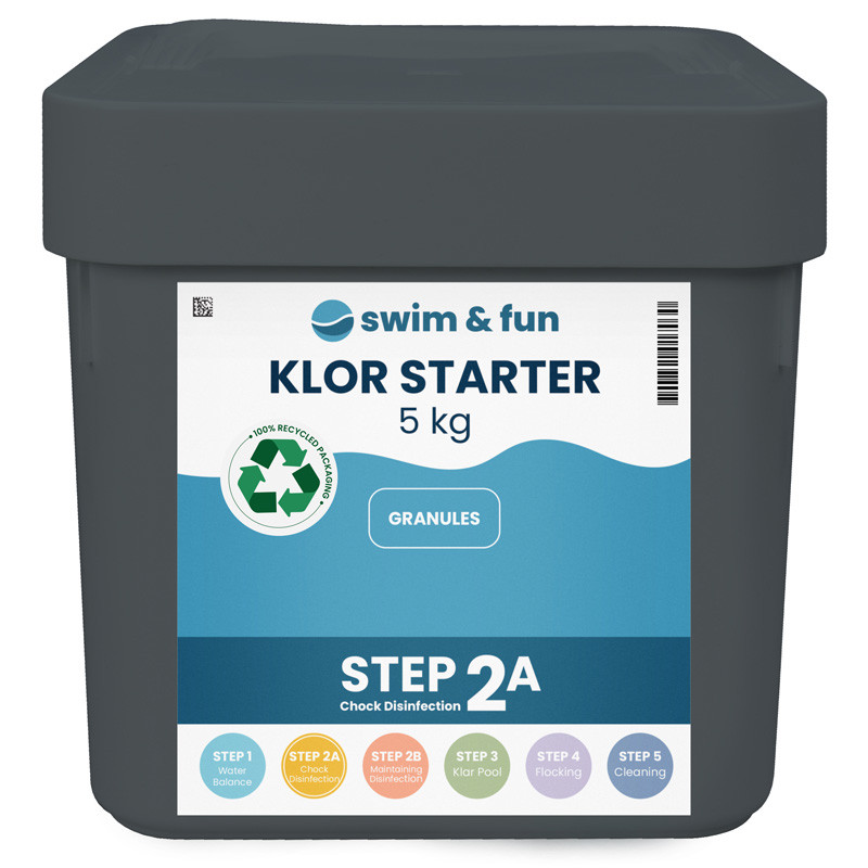 Klor Starter Snabbklor granulat, 5 kg | Snabba leveranser